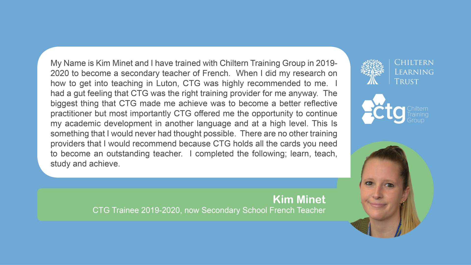 Chiltern Training Group - Success Stories